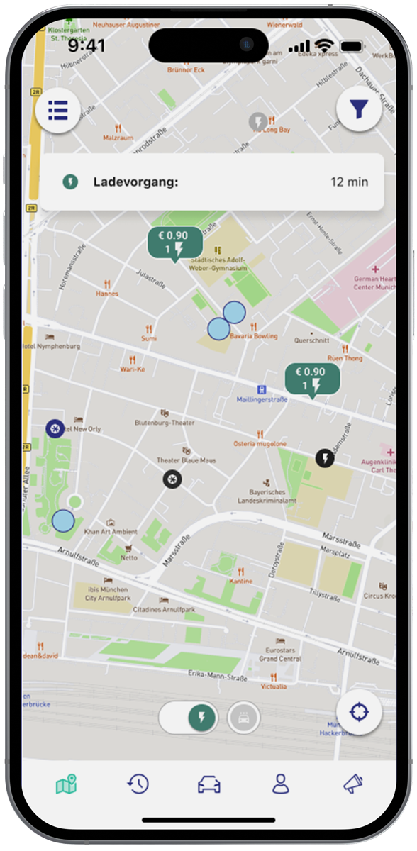 ryd // Laden und mit der ryd App bezahlen